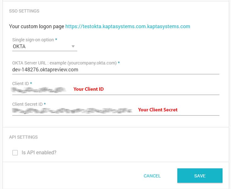 OKTA SSO – Kapta Help Center