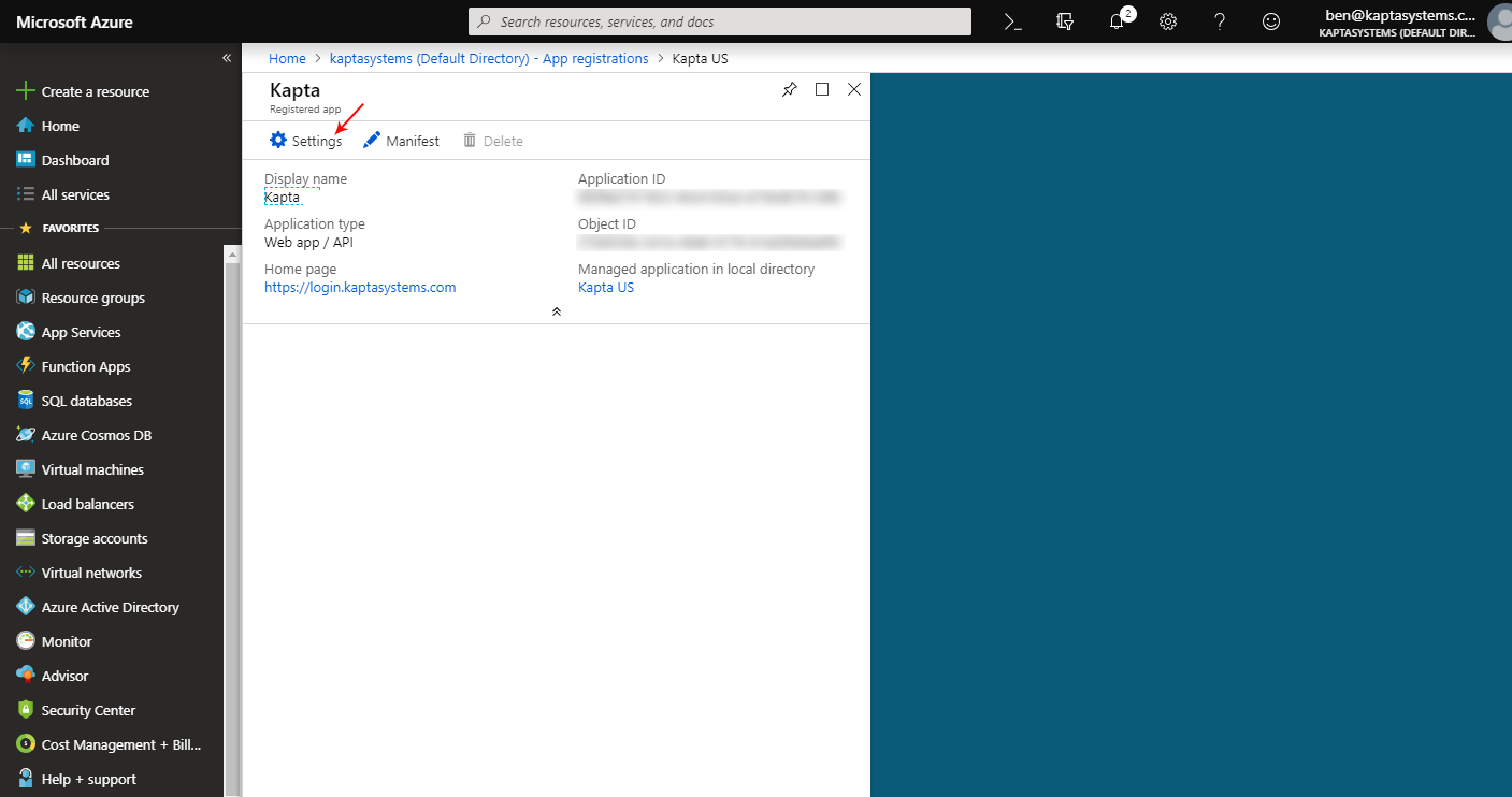 Azure SSO - Legacy View – Kapta Help Center