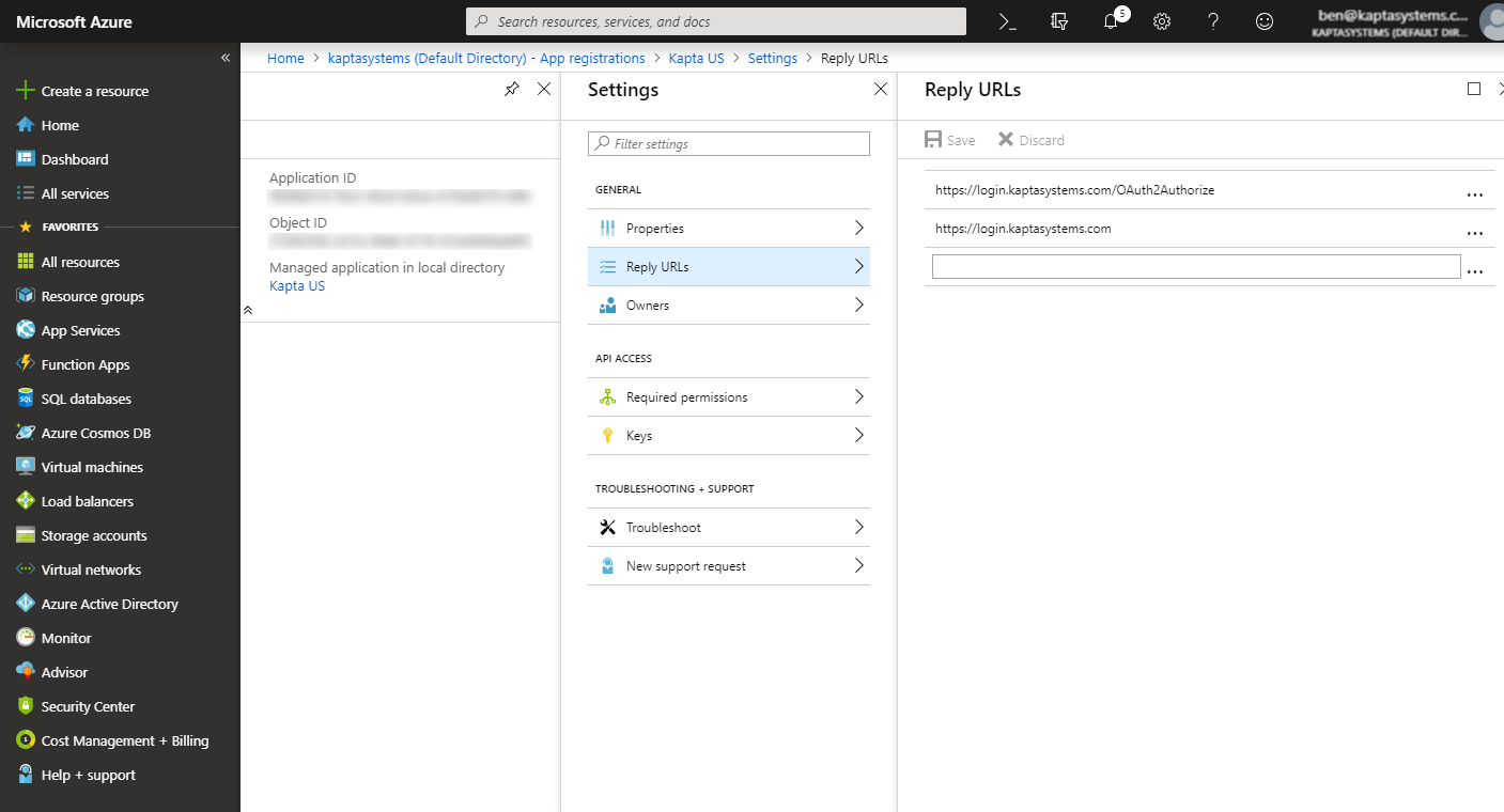 Azure SSO - Legacy View – Kapta Help Center