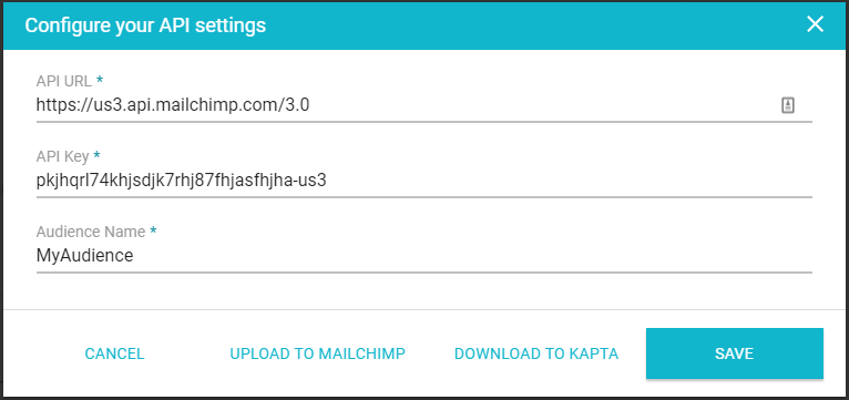 Mailchimp Integration – Kapta Help Center