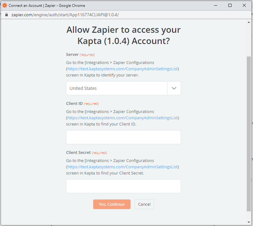 Zapier Integration – Kapta Help Center