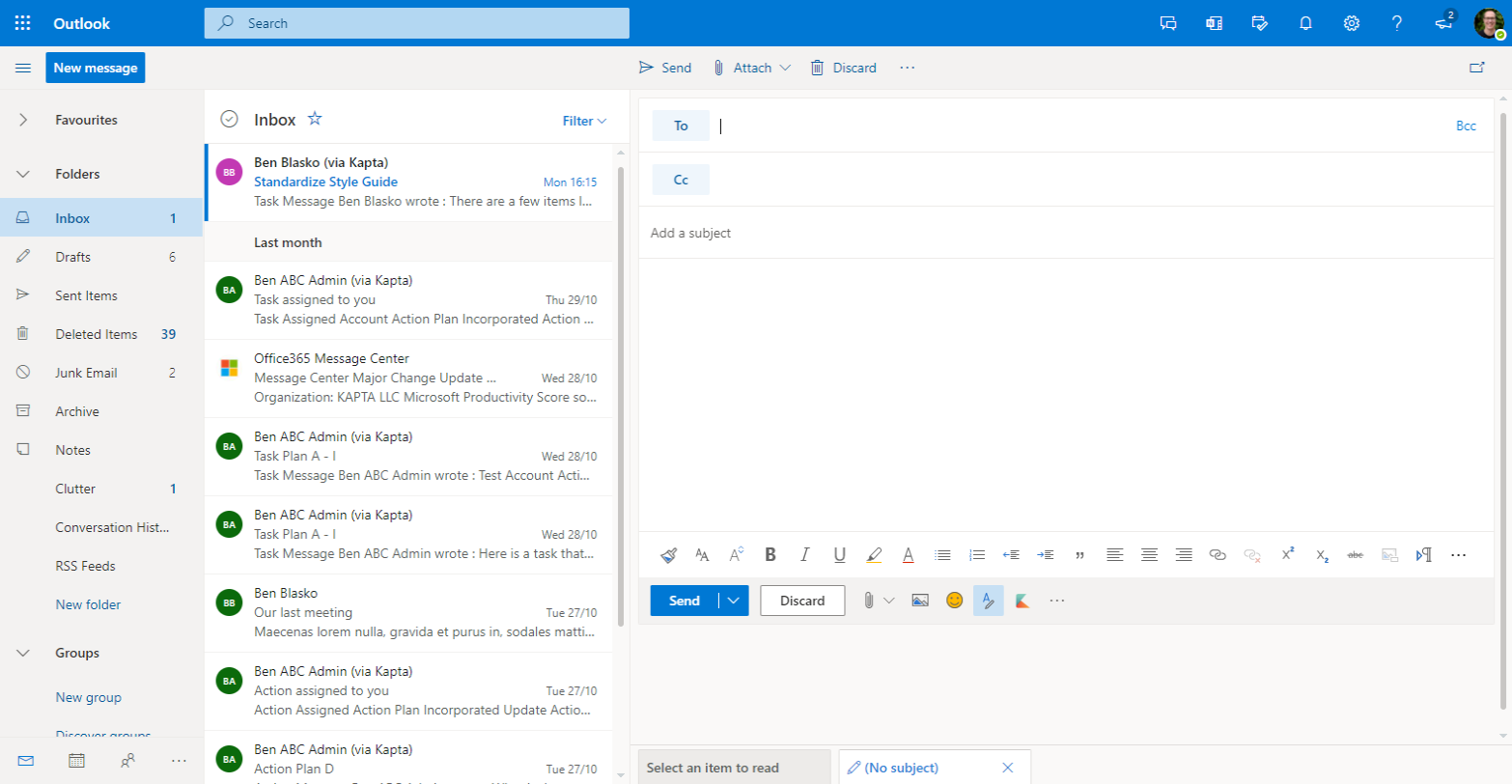 Kapta Connect for Outlook – Kapta Help Center