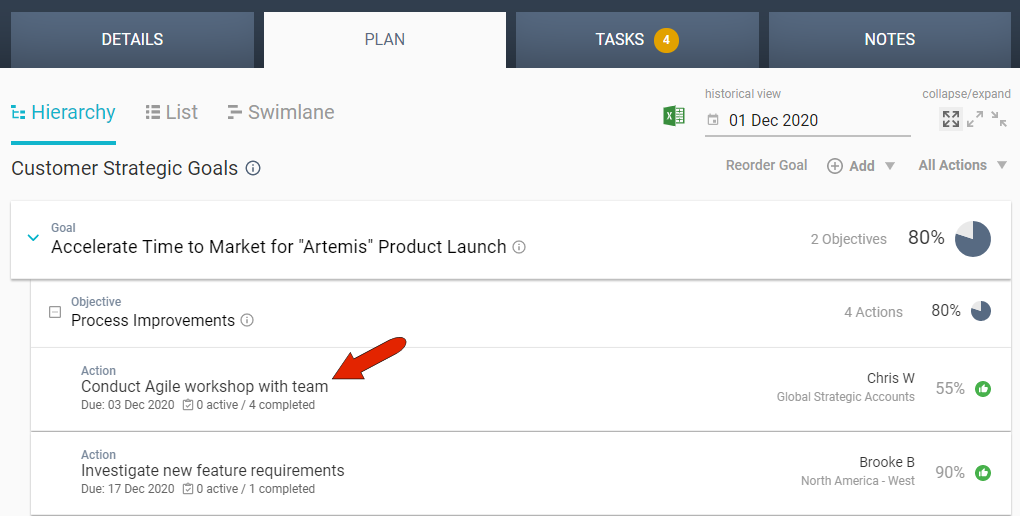 Action Notes – Kapta Help Center