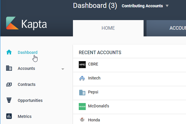 Dashboard – Kapta Help Center
