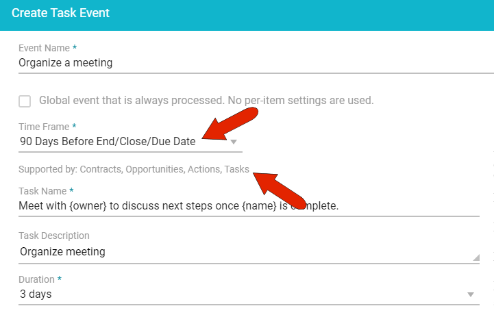 Task Events – Kapta Help Center